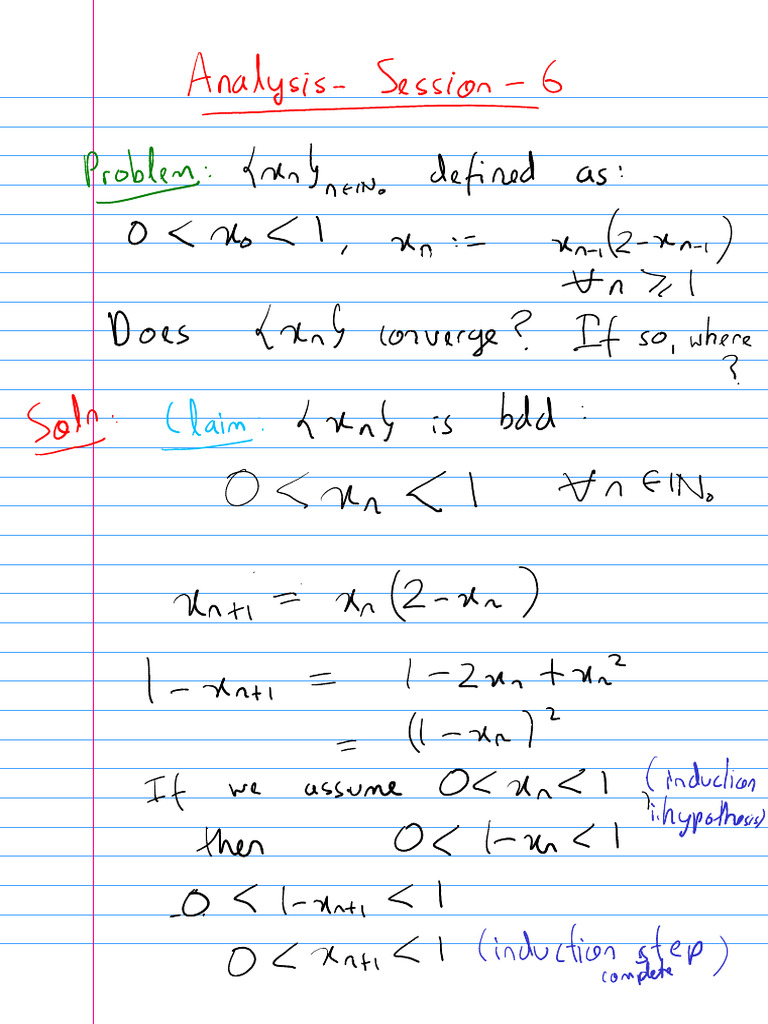 Analysis Session 6 | PDF