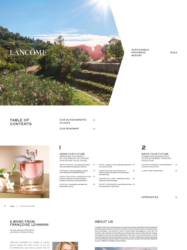 LANCOME Rapport2023 EN 20241118 1 | PDF | Sustainability | Recycling