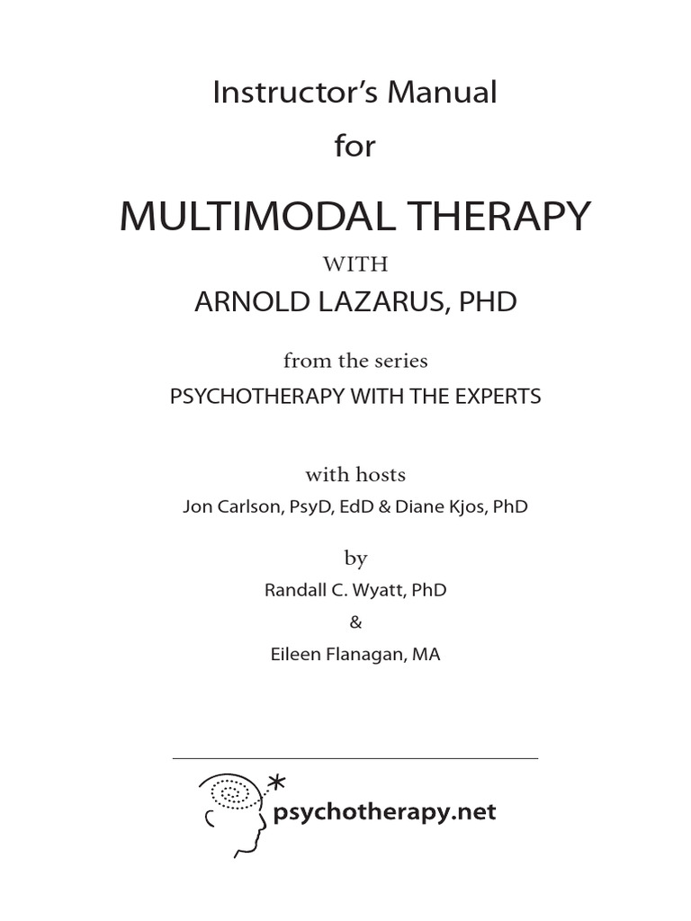 Multimodal Therapy | PDF | Psychotherapy | Applied Psychology