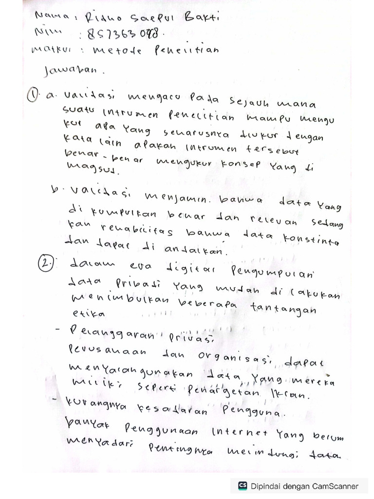 metode penelitian ttm 3 | PDF