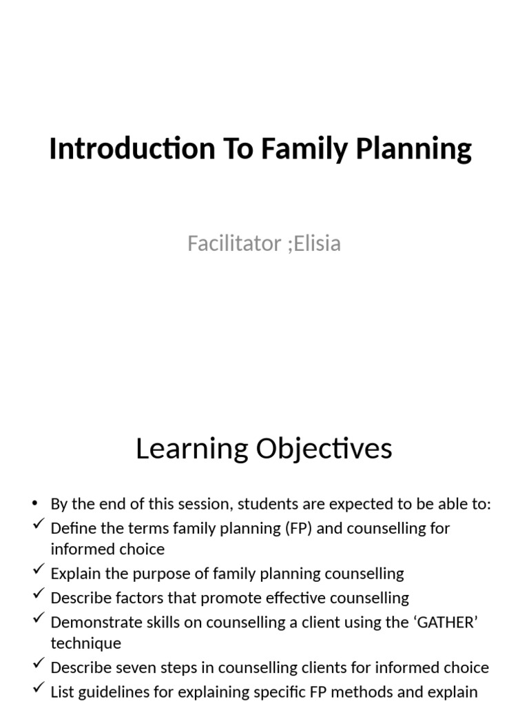 Family Planning Counseling Techniques | PDF | Family Planning | Breast ...