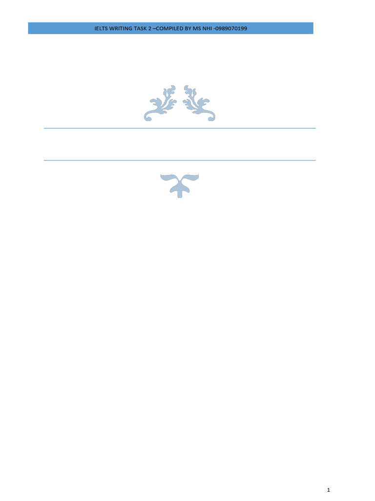 Ielts Writing Task 2 Topic-Sts | PDF