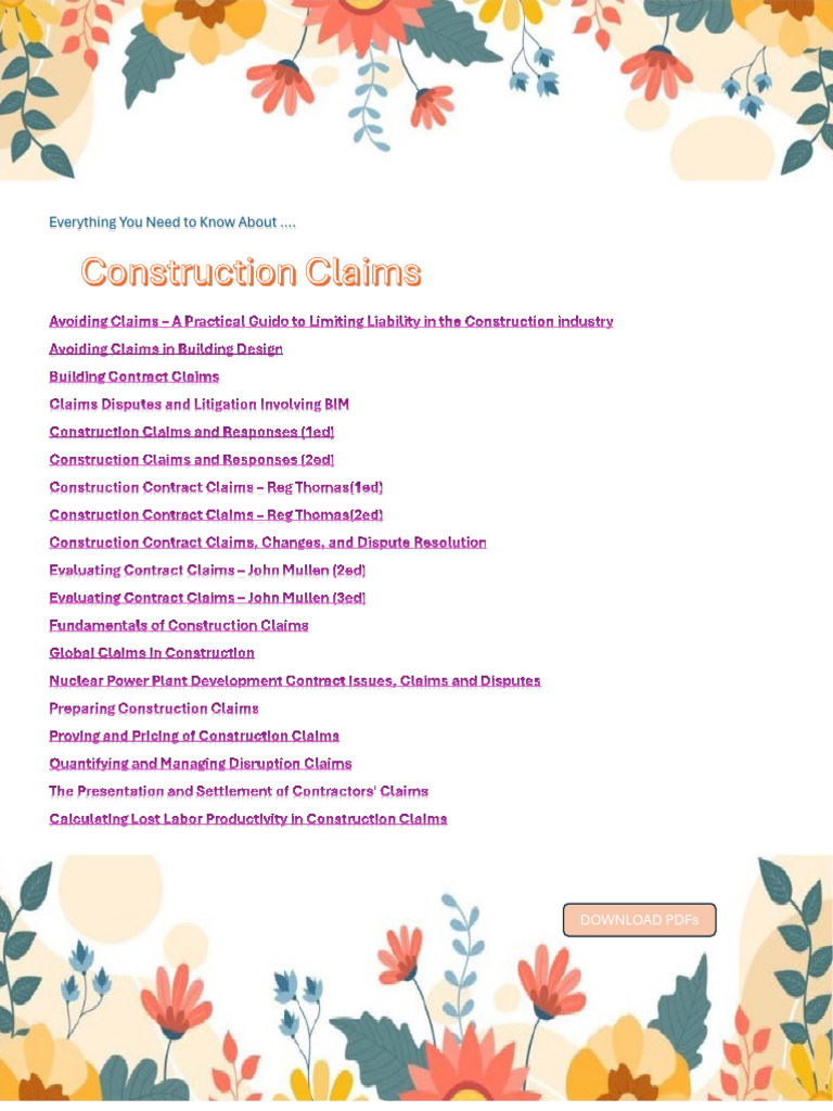 EBooks-Construction Claims | PDF