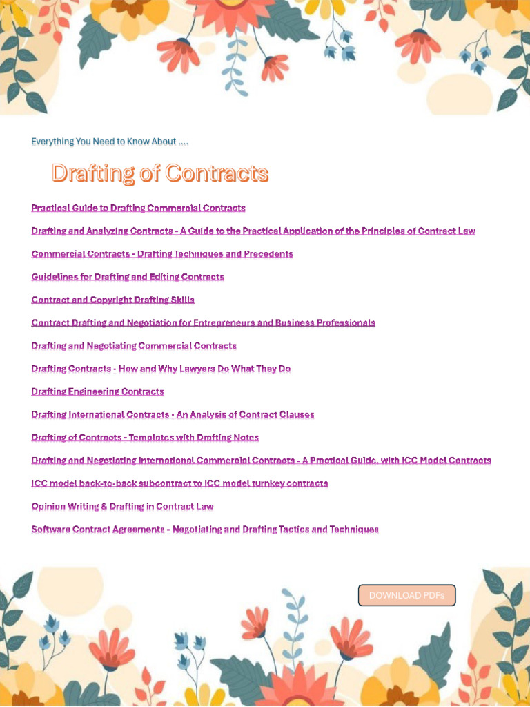 eBooks-Contract Drafting | PDF