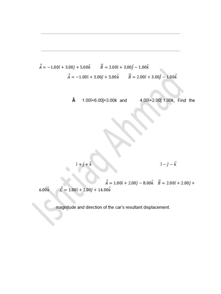 Physics Practice Problems on Motion | PDF | Acceleration | Euclidean Vector