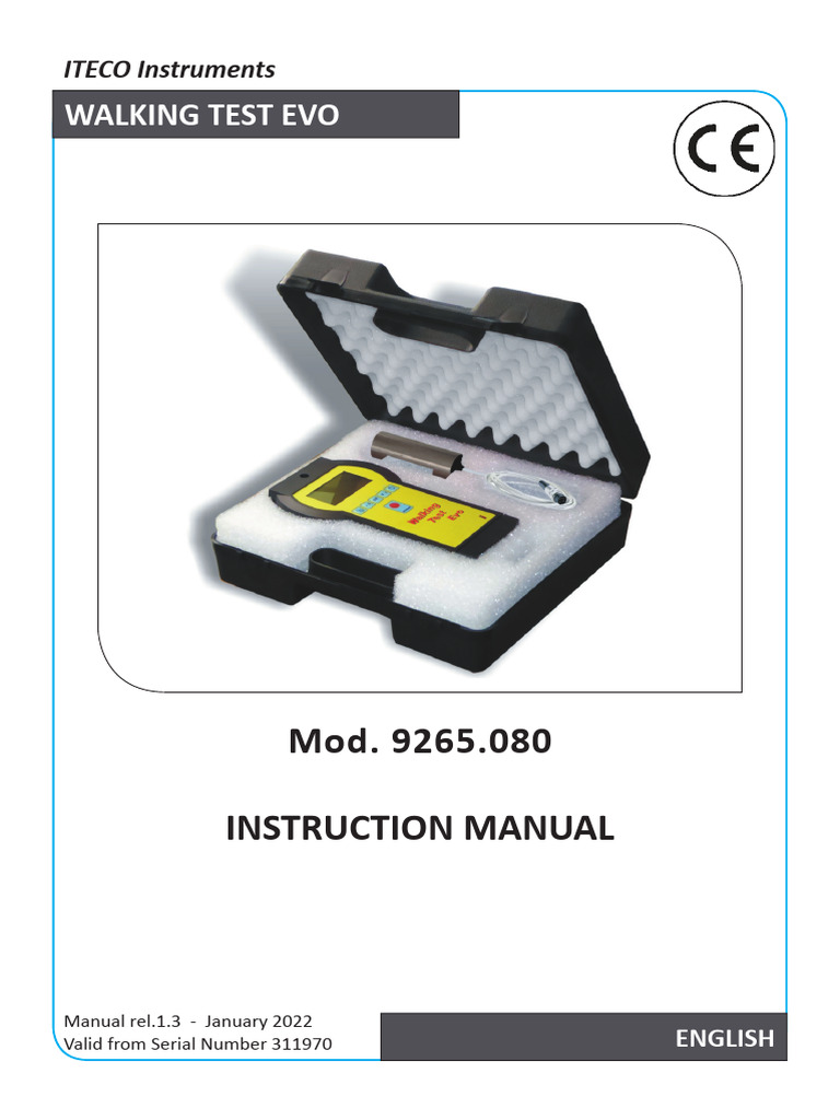 Topcon CV 5000 Walking Test Manual | PDF | Menu (Computing) | Waste