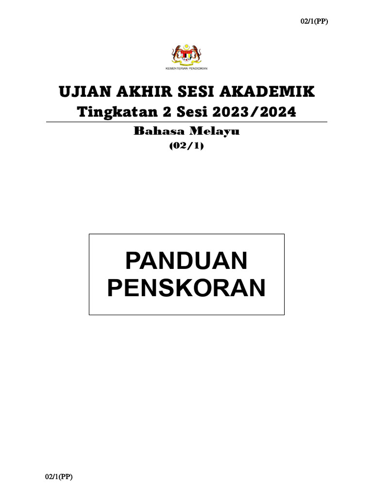 PP UASA BM1 TING.2 | PDF