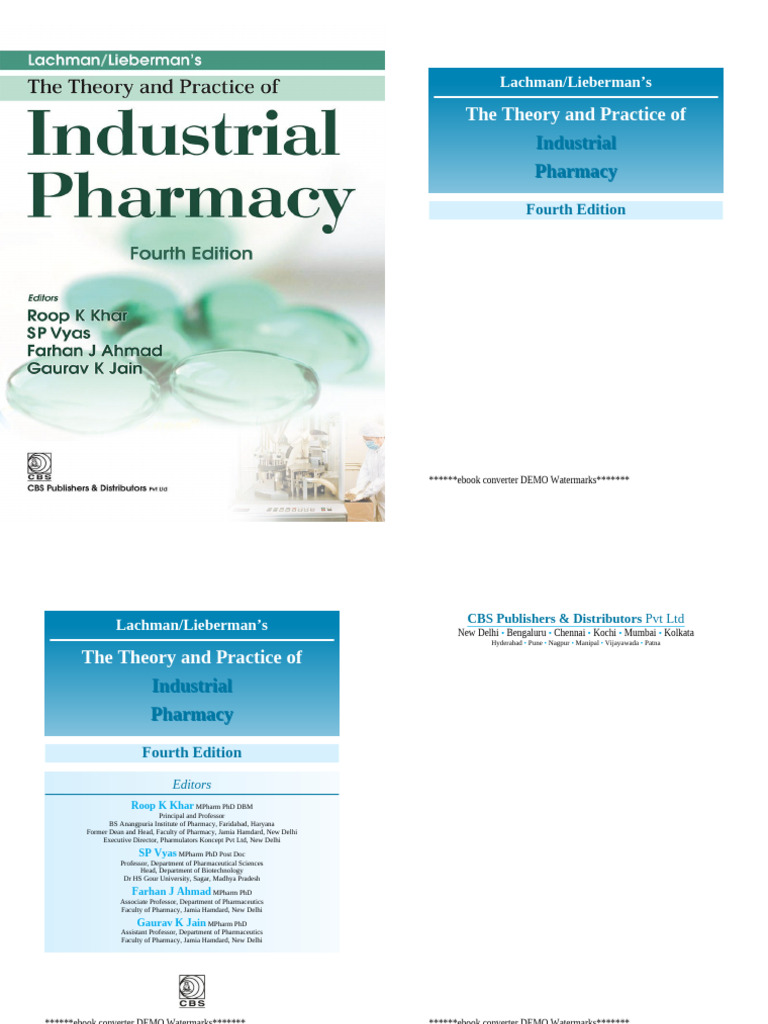 Industrial Pharmacy by Lachman 4th Edition | PDF | Turbulence