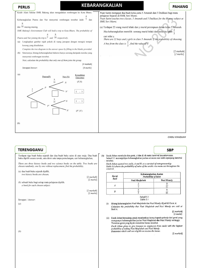 F4 BAB 9 KEBARANGKALIAN | PDF