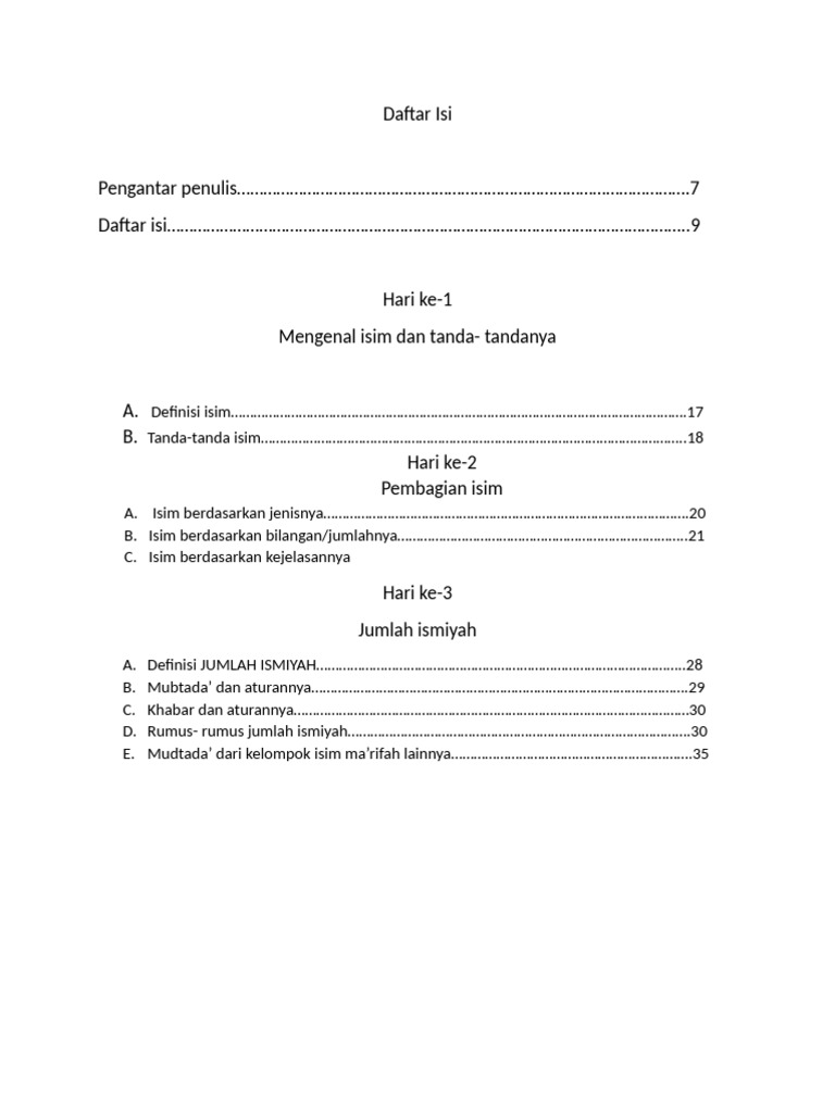 Daftar Isi | PDF