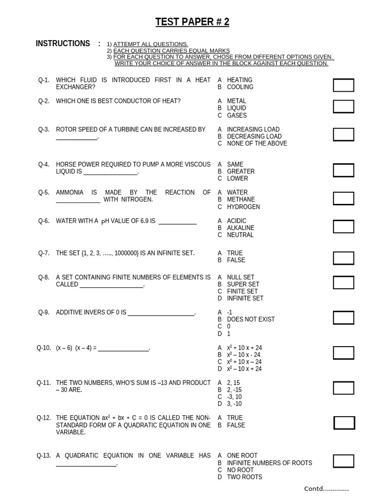 FFC FFBL Sample Papers 01 | PDF | Ammonia | Triangle