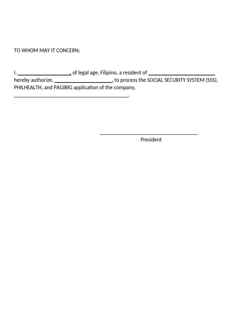 Authorization Letter Scribd Pdf