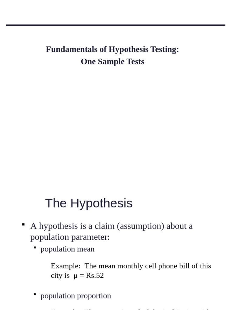 Hypothesis Testing Basics | PDF | Type I And Type Ii Errors | P Value