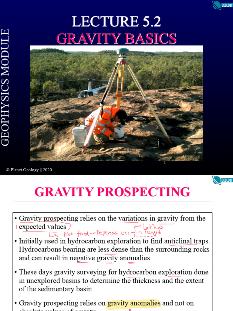 S5.2 Gravity Methods 5.2 | PDF | Geophysics | Earth Sciences