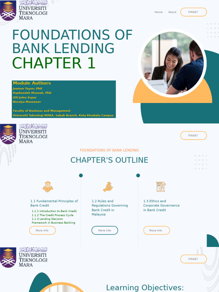 Chapter 1 - Foundations of Bank Lending | PDF | Loans | Banks