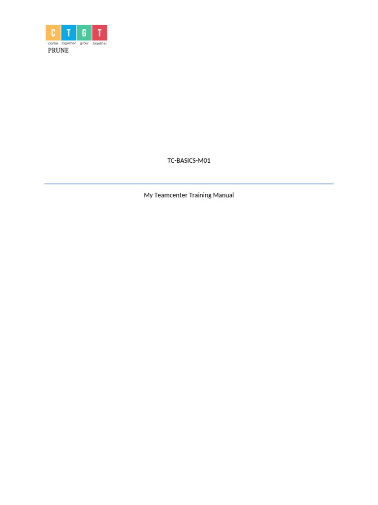 Teamcenter Training Manual Overview | PDF | Computer File | Software
