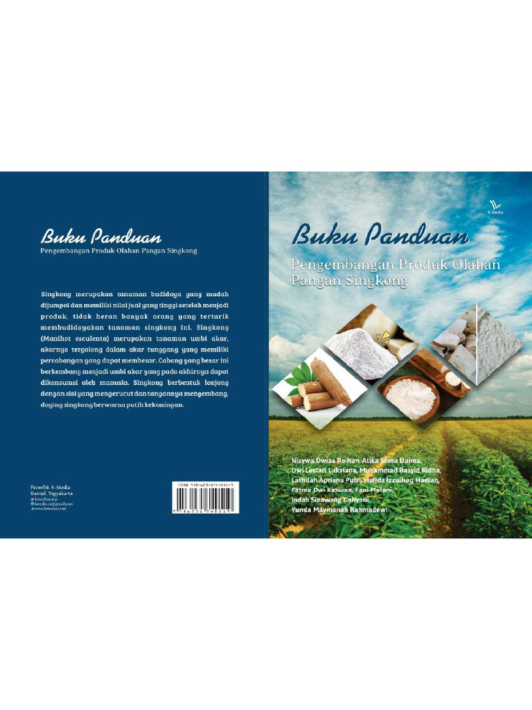 Buku Panduan Pengembangan Produk Olahan Pangan Singkong | PDF