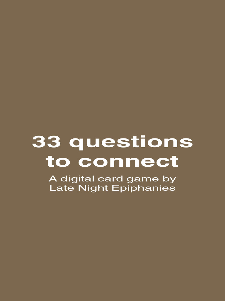 Late Night Epiphanies DIGITAL GAME | PDF Late Night Epiphanies DIGITAL GAME | PDF