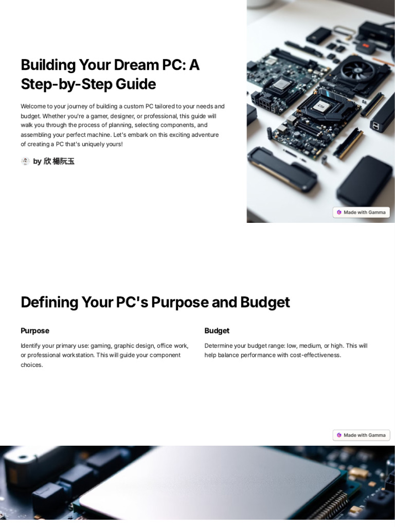 Building Your Dream PC A Step by Step Guide 3 | PDF | Personal Computers | Bios
