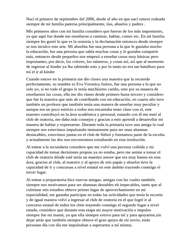 Landa Rodríguez Karla Yocelin, Biografía 1-A | PDF