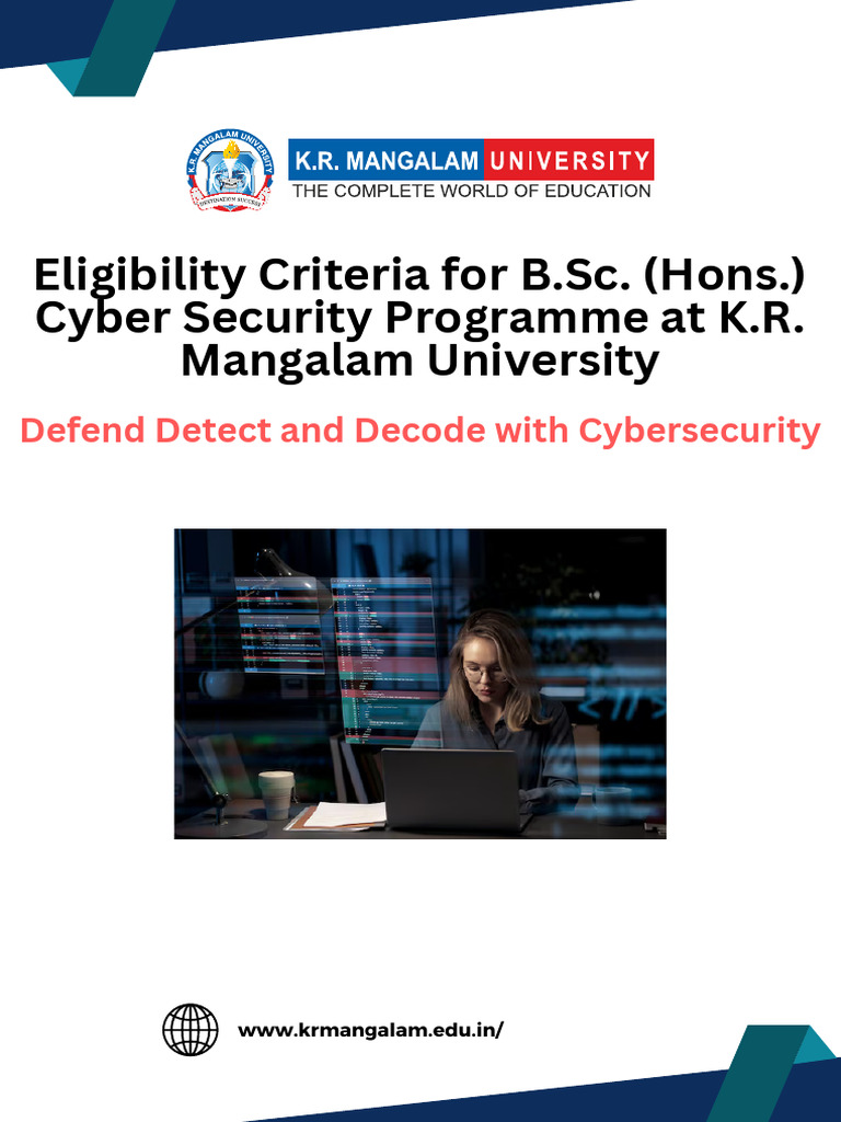 Eligibility Criteria for B.sc. (Hons.) Cyber Security Programme at K.R. Mangalam University (1 ...