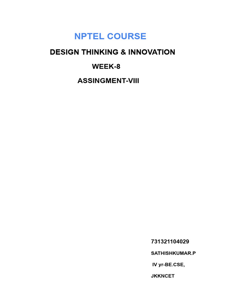 Nptel Week 8 Sathish | PDF | Green Infrastructure | Sustainability