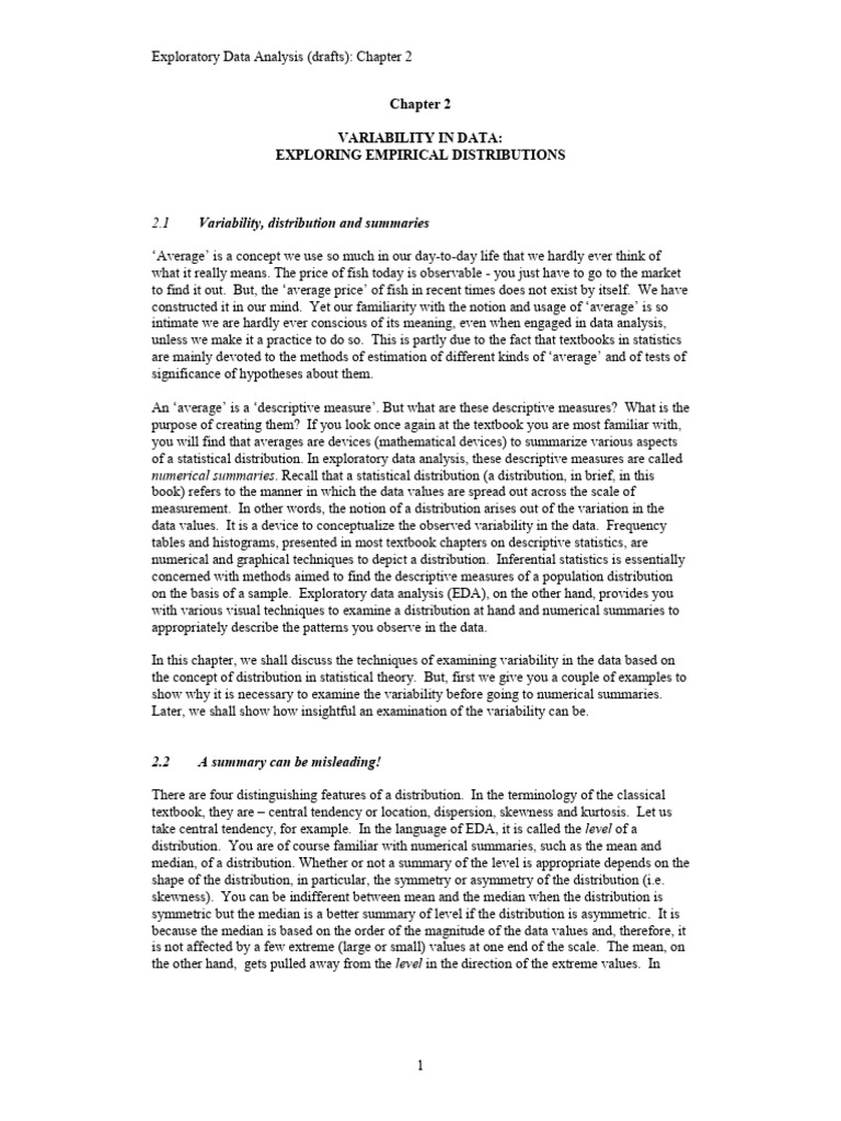 eda_chapter2 | PDF | Statistics | Quartile