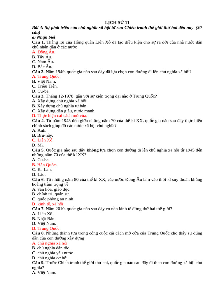 LỊCH SỬ 11-ck1 | PDF