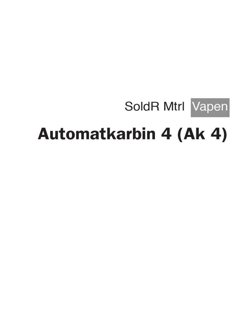 Soldr MTRL Ak4 | PDF