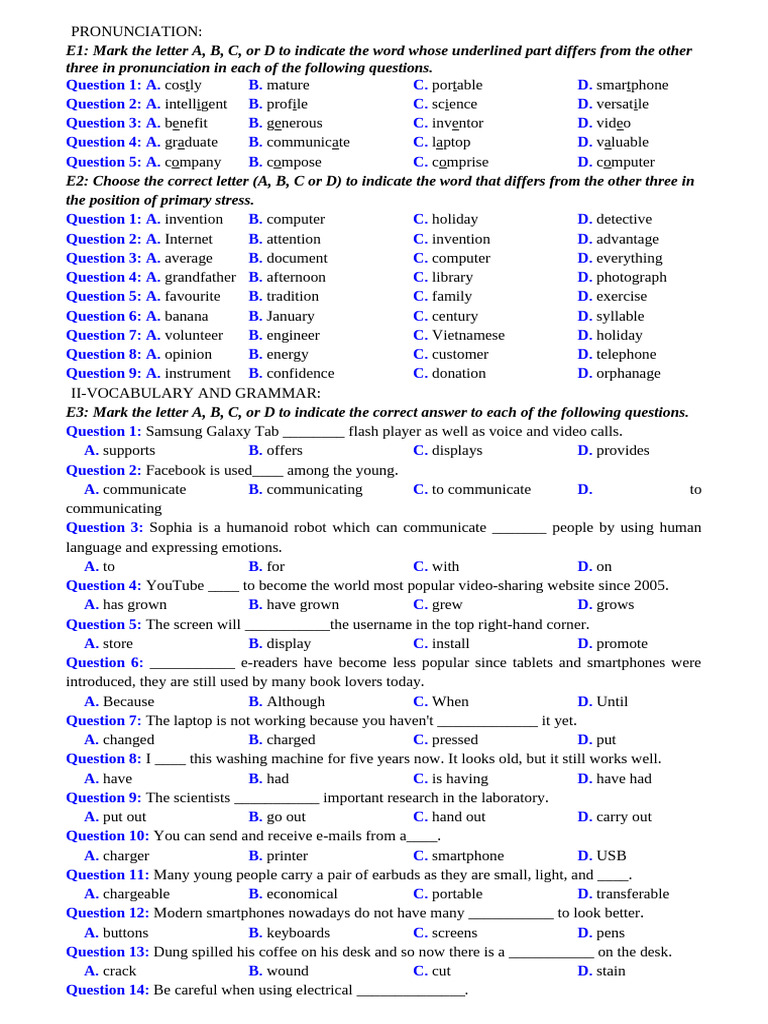 UNIT 5 BT | PDF | Smartphone | E Reader