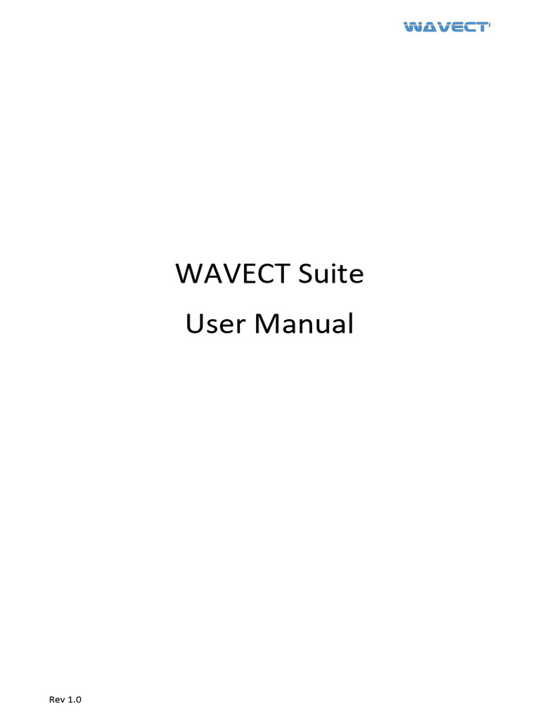 WAVECT Suite User Manual | PDF | Ac Power | Booting