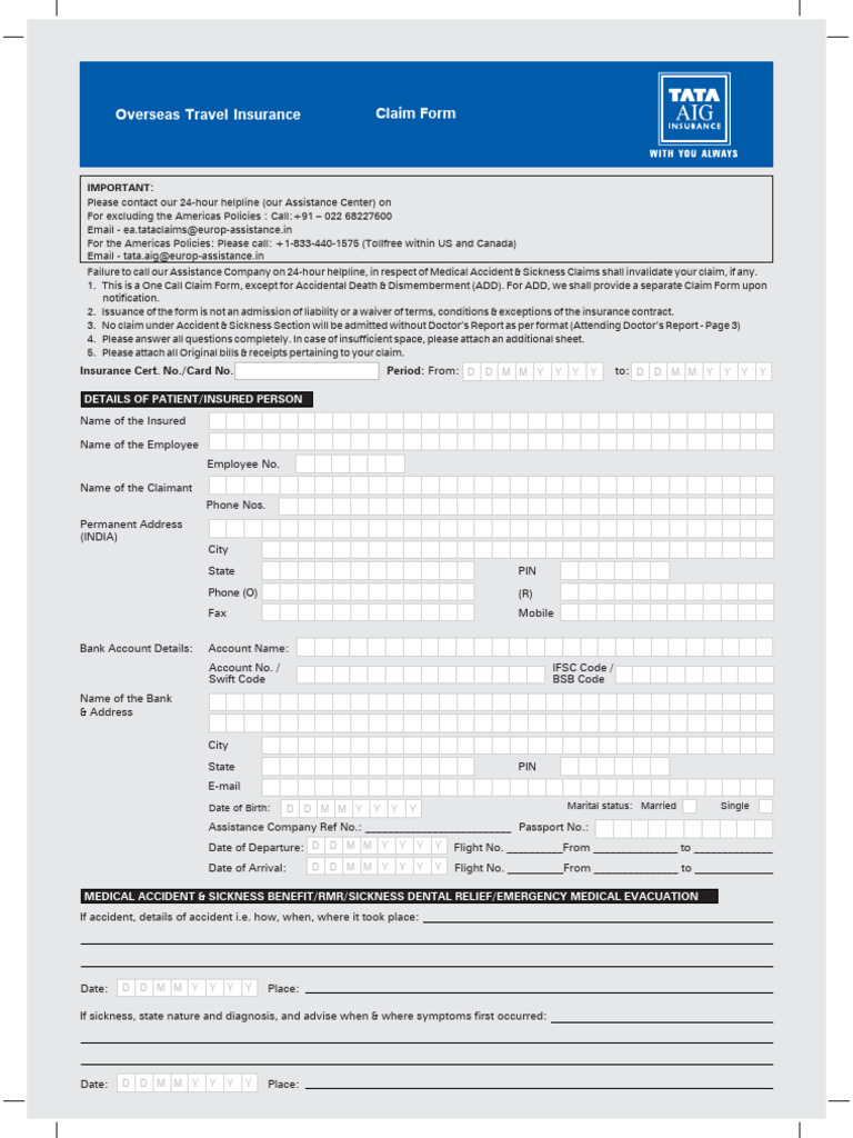 Claim_Form | PDF | Insurance | Medical Diagnosis