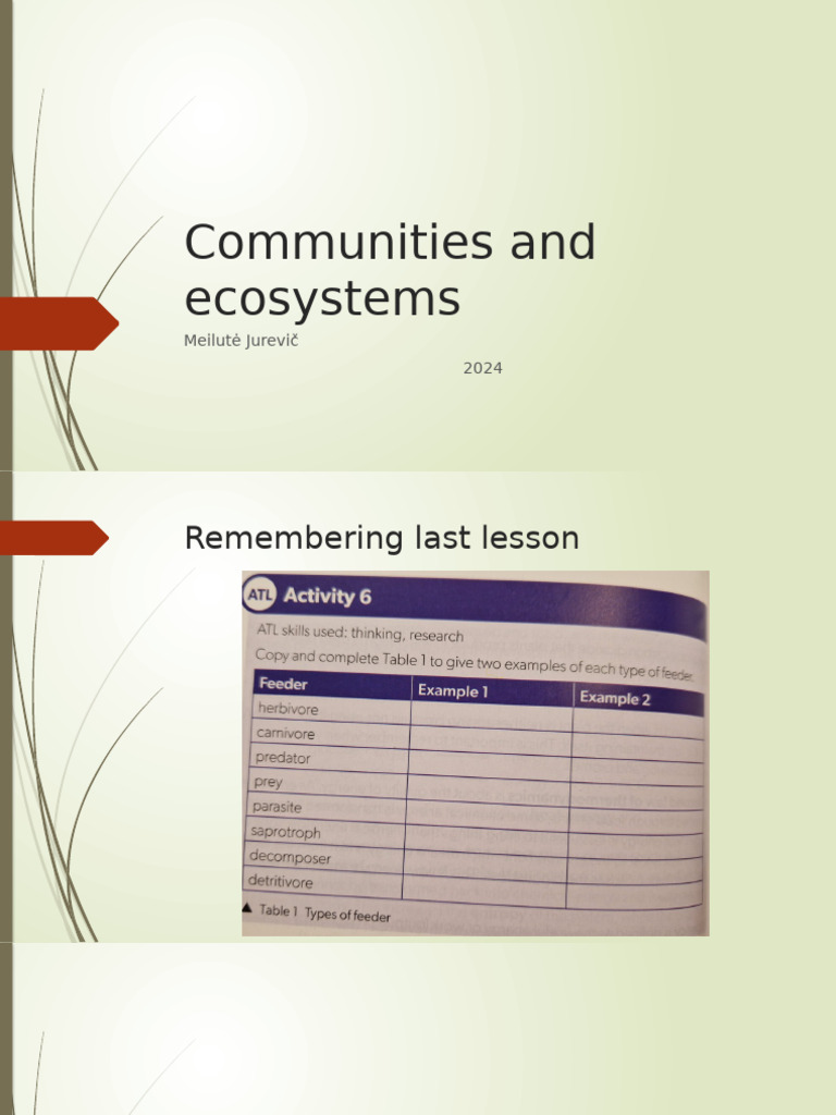 Communities and Ecosystems | PDF | Food Web | Ecosystem