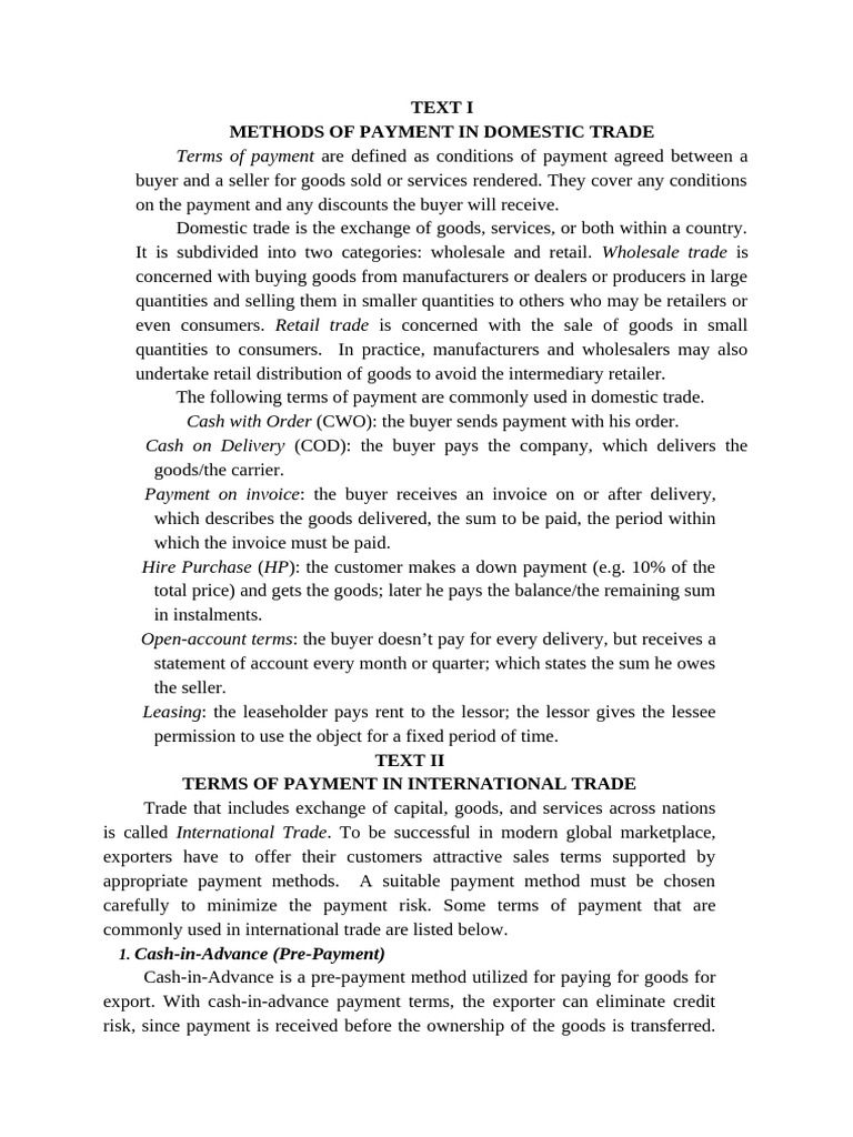 Reading Unit 8.2 | PDF | Letter Of Credit | Business Reading Unit 8.2 | PDF | Letter Of Credit | Business