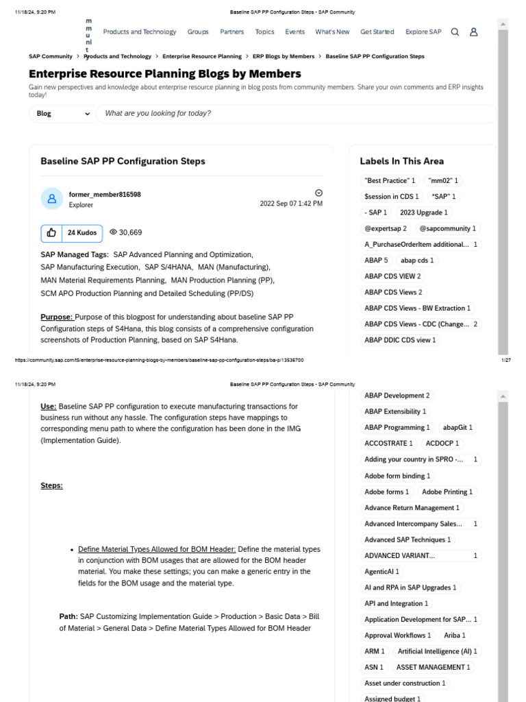 Baseline SAP PP Configuration Steps | PDF | Enterprise Resource ... Baseline SAP PP Configuration Steps | PDF | Enterprise Resource ...