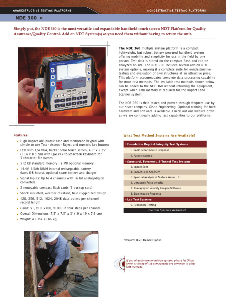 SIR | PDF | Nondestructive Testing | Touchscreen