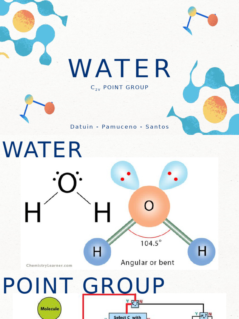 Datuin, Pamuceno, Santos - C2V Point Group H2O | PDF