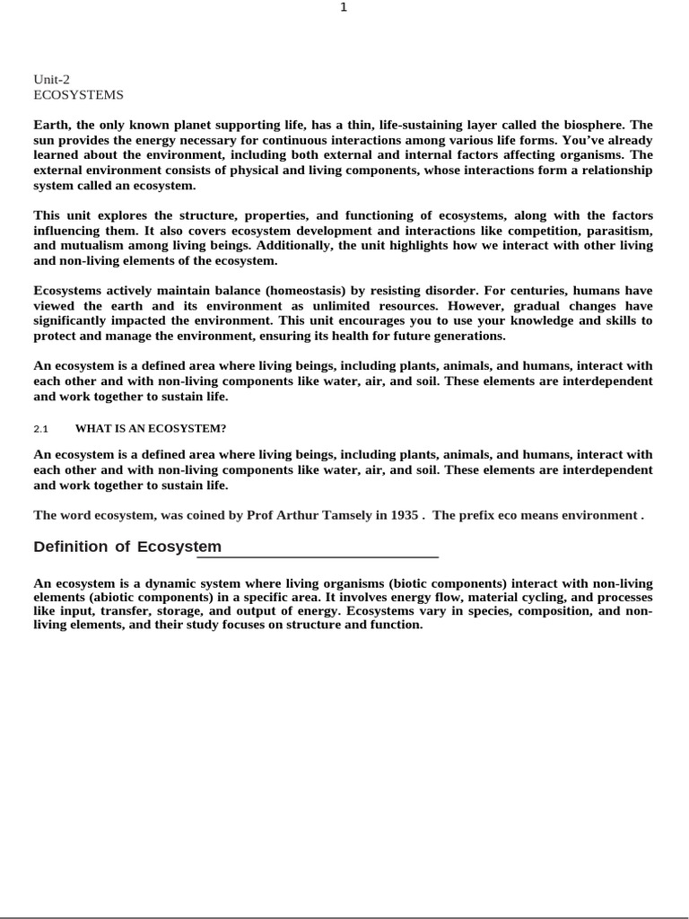 Unit2 Full | PDF | Food Web | Ecosystem