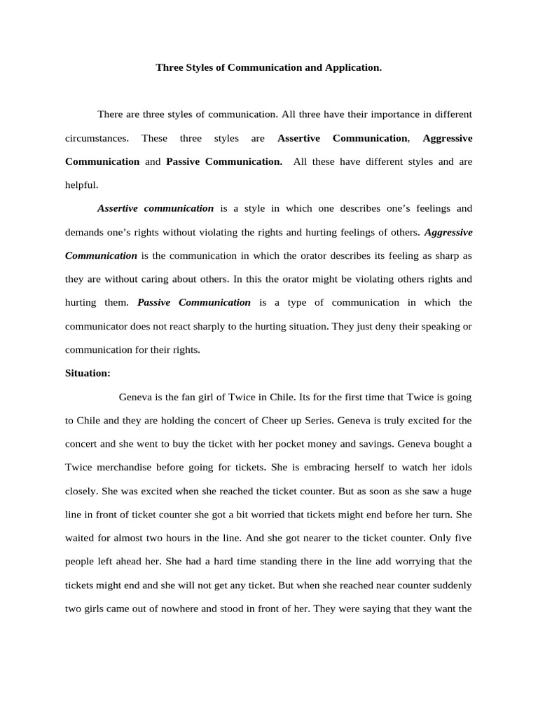 Communication Skills Assignment 2 | PDF