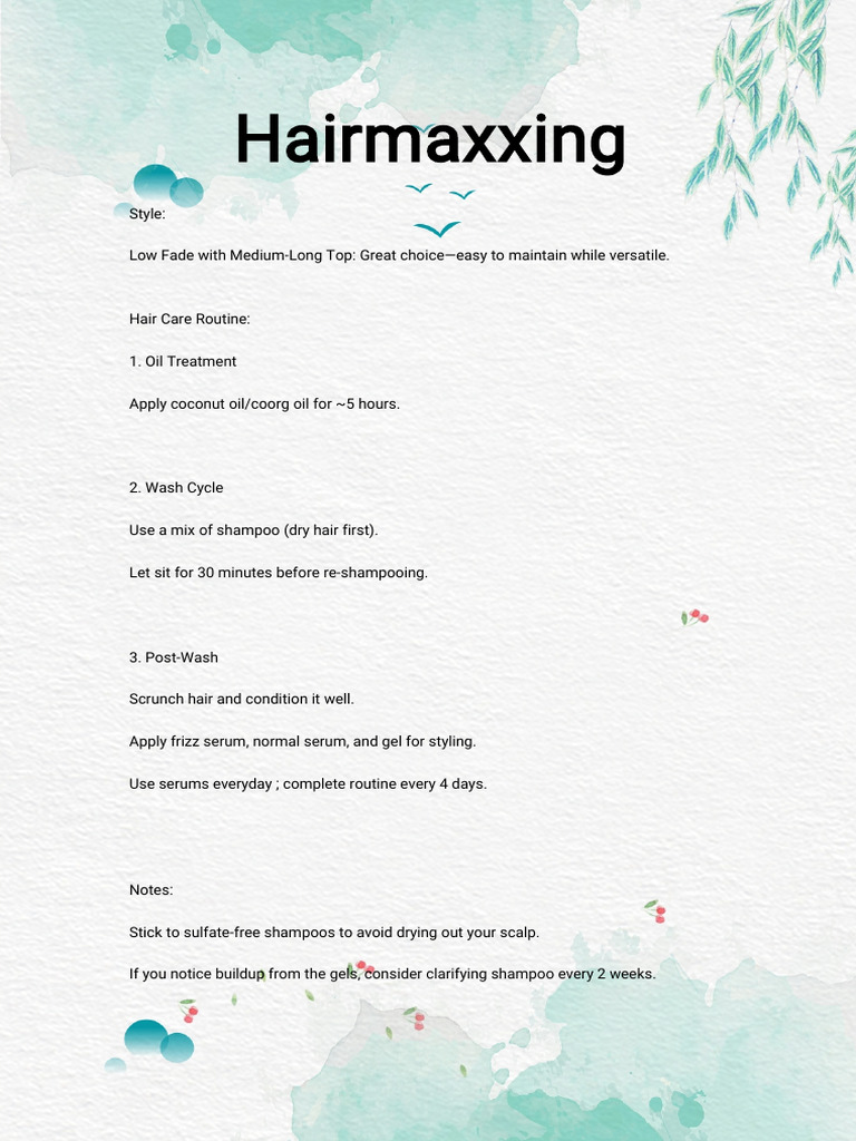 Hairmaxxing Guide: Coconut Oil Routine | PDF