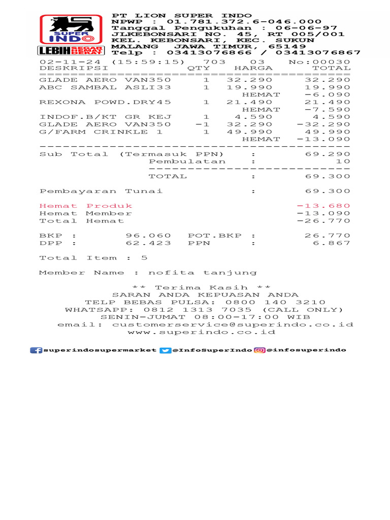 E-Receipt 241102160037 | PDF