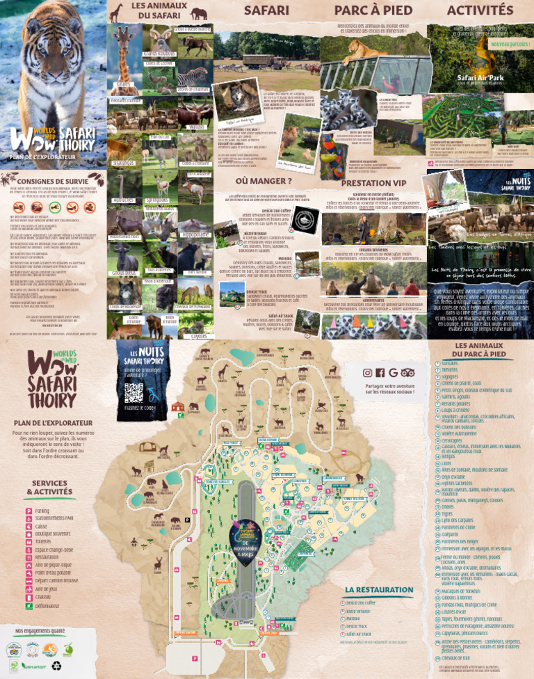 Plan du Zoo de Thoiry et Activités | PDF