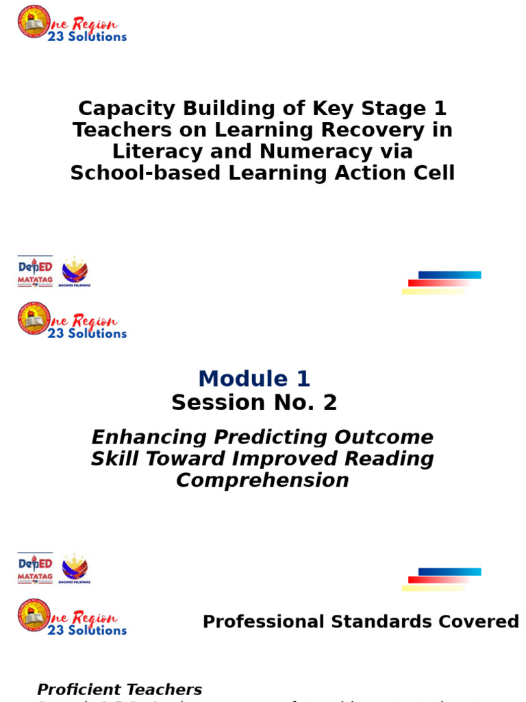 SD_Module 1 Session 2 | PDF | Educational Assessment | Reading Comprehension