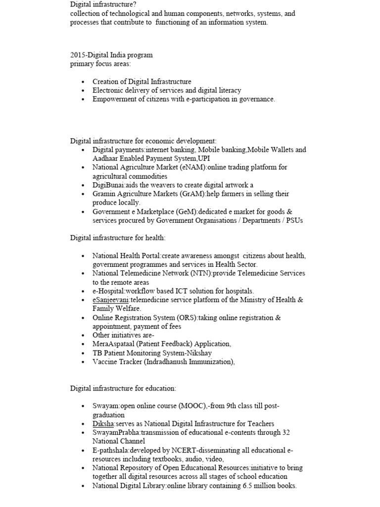 Digital infrastructure | PDF | Internet Of Things | Computing