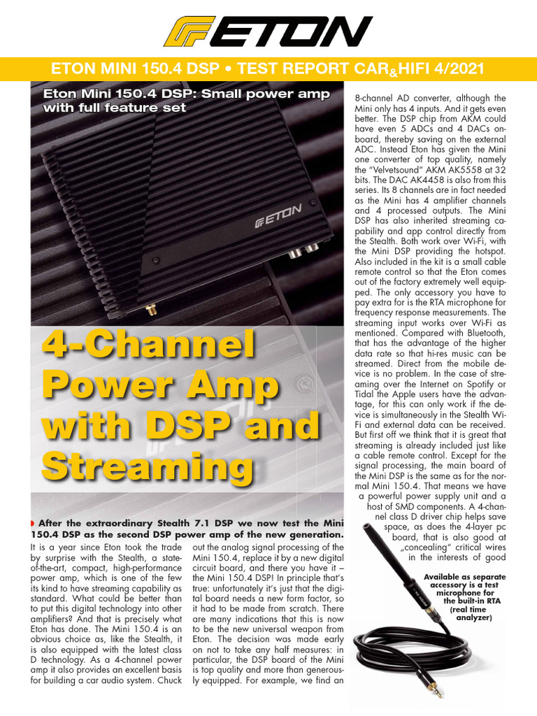 eton_mini_150-4_dsp_en | PDF | Equalization (Audio) | Amplifier