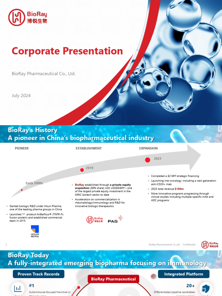 BioRay Intro - ex-China markets | PDF | Biopharmaceutical | Clinical ...