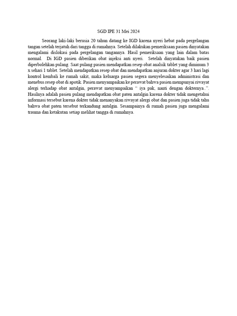 SGD IPE 31 Mei 2024 | PDF