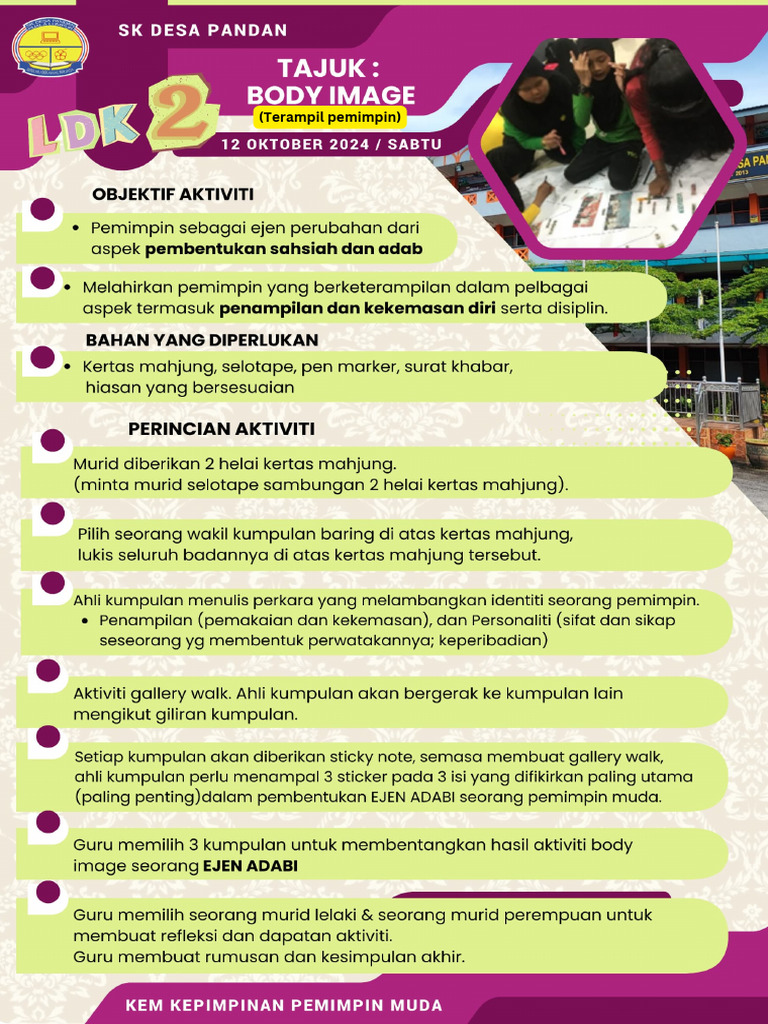 LDK 2 - AKTIVITI 1 (2-3 PM) - Terampil Pemimpin (Body Image) | PDF