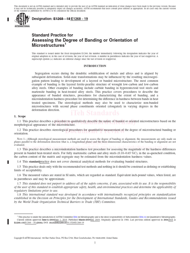 ASTM-E1268-19 | PDF | Hardness | Confidence Interval