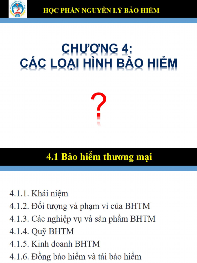 C4 Cac Loai Hinh BH PPX | PDF